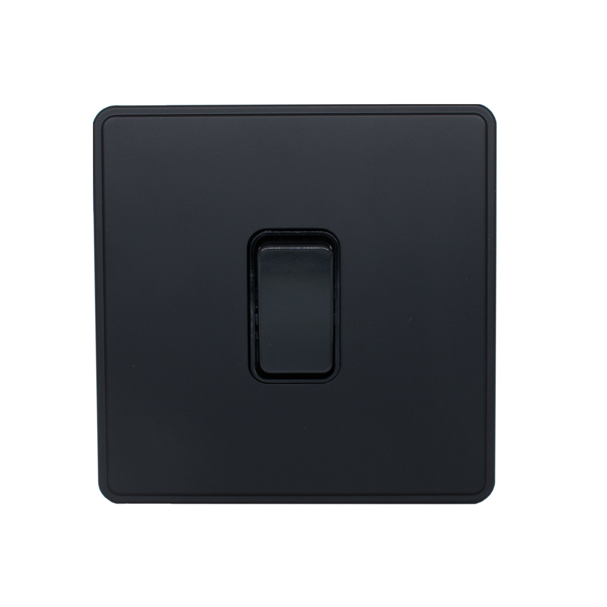 MK Dimensions Black Finish 20A Single 1 Way Grid Switch